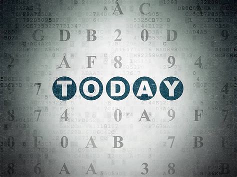 Digital Data Paper Background Present Day Timeline Concept Photo And