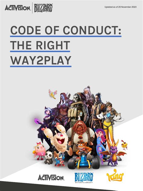 Activision Blizzard Code Of Conduct English Pdf Bribery Sexual