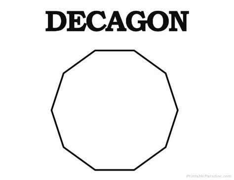 How To Draw Decagon Shape