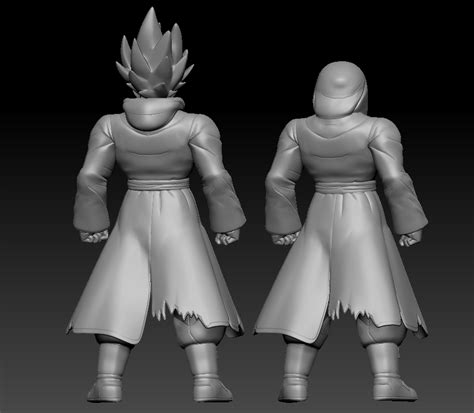 Obj File Time Breaker Bardock In Black Dbh 🦸・3d Printable Design To