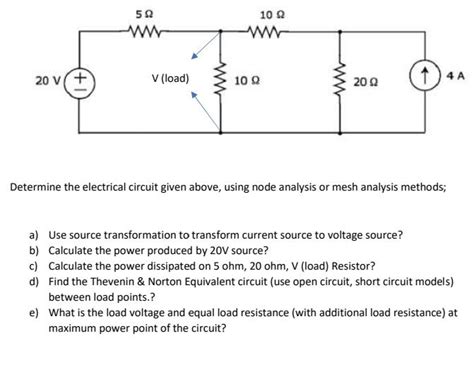 Solved Determine The Electrical Circuit Given Above Using Chegg