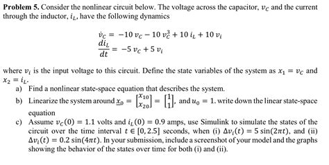 Solved Problem Consider The Nonlinear Circuit Below The Chegg
