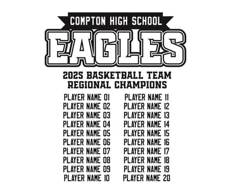 Team Roster T Shirt Design Layouts All New In Easy View® Transfer