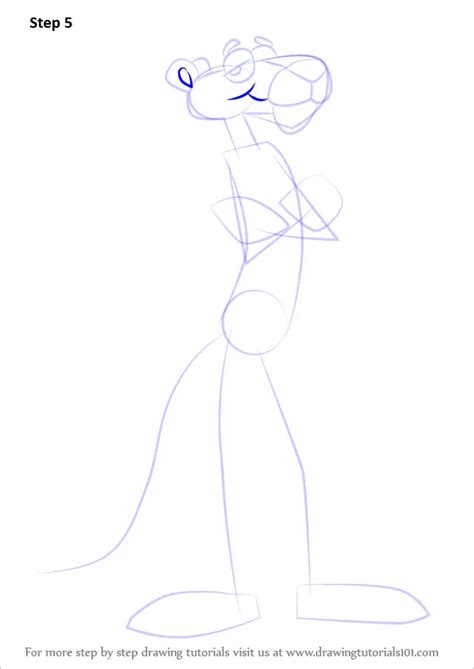 How To Draw Pink Panther Easy Pink Panther Step By Step