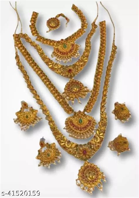 Premium Quality Matte Finish South Style Temple Haram Jewellery Set