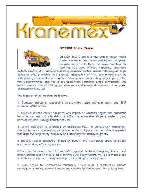 crane pdf crane machine vehicles