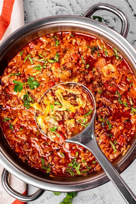Low Carb Cabbage Soup All Nutritious