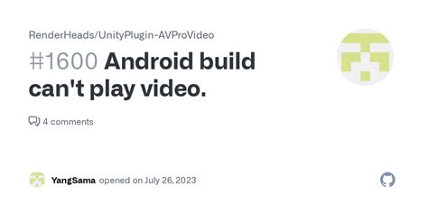 Android Build Can T Play Video Issue 1600 RenderHeads UnityPlugin