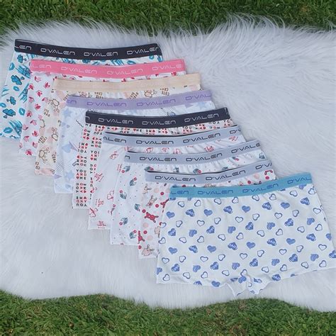 Kit 10 Calcinha Boxer Feminina Adulto Calcinha Box Com Forro De Algodão