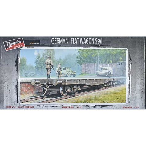 Thunder Model German Ssyl Flat Wagon 1 35 35904