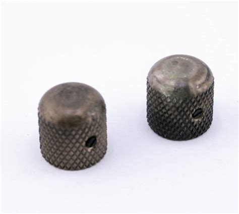 Agp ™ Aged Telecaster ® Relic Dome Knobs With Set Screw For 635mm 14 Solid Shaft Pots 1232466