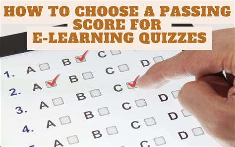 How To Choose A Passing Score For E Learning Quizzes Capytech