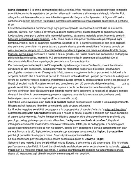 Scienze Umane Riassunti Concetti Chiave Autori Appunti Di Pedagogia