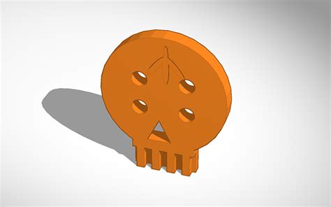 3d Design Lesson Skull Button Result Tinkercad