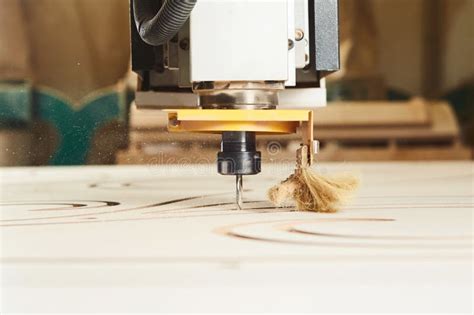 Cnc Machine At Carpentry Workshop Cutting Wood With Various Router Cnc Machine At Carpentry Workshop Cutting Wood With Various Router