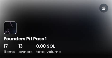 Founders Pit Pass 1 Collection Opensea