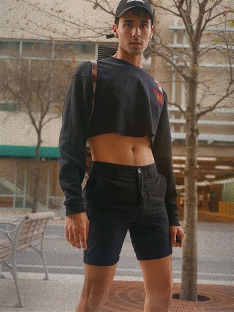 Male Crop Top Mens Crop Top Mens Fashion Summer Outfits Climbing Outfit Woman