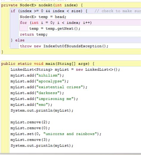 Java Linkedlist Just Need In Question Method Don T Chegg