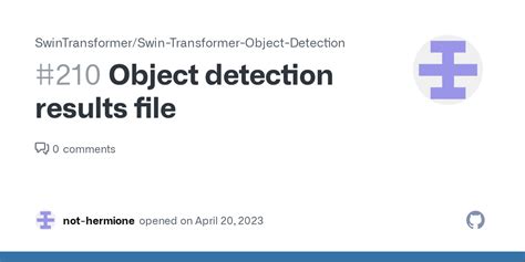 Object Detection Results File · Issue 210 · Swintransformerswin
