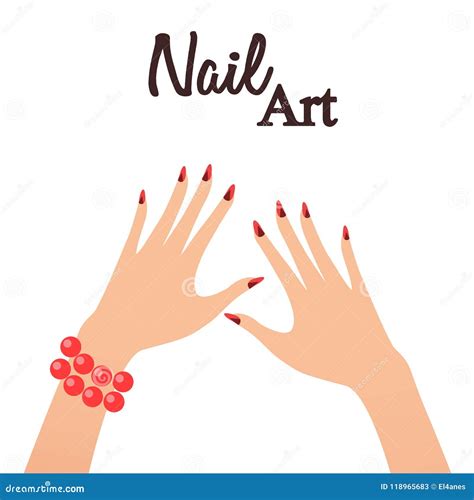 Nail Art Vector Illustration Stock Vector Illustration Of Poster