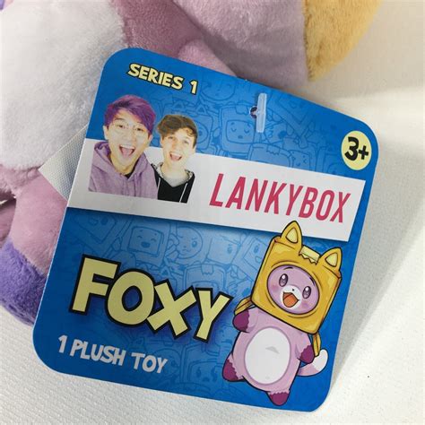 Lankybox Foxy Plush Toy 8 Figure 2022 Youtube Series 1 Bonkers Toys
