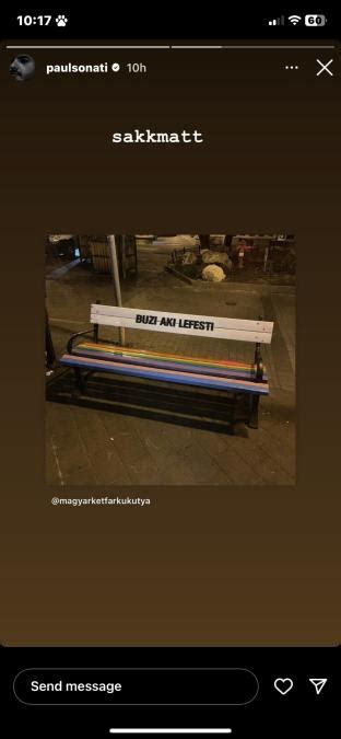 Csak szerintem van @/paulsonati (Azahriah) insta storyjának kis homofób beütése? Vagy én ...