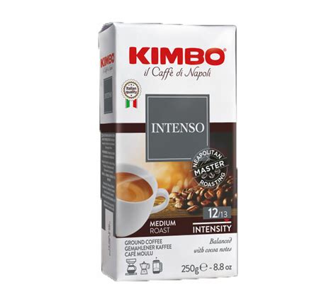 Café moulu Kimbo Intenso intense et aromatique 250g