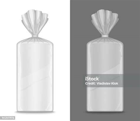 Vector Plastic Bag Mockup向量圖形及更多一團麵包圖片 一團麵包 包裝 包裝品 Istock