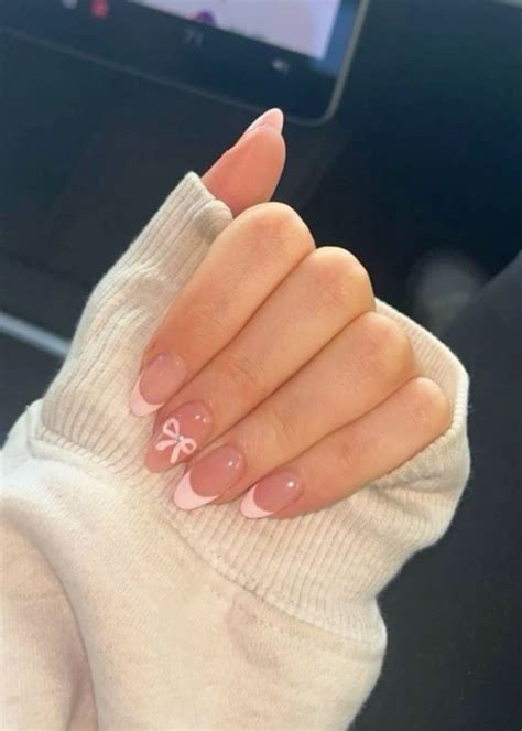 Summer Nail Inspo Bows Simple Nails Gel Nails Stylish Nails
