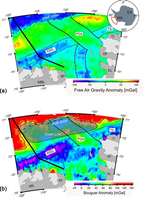 Compilation Of Gravity Data A Maps The Satellite Derived Free Air Download Scientific