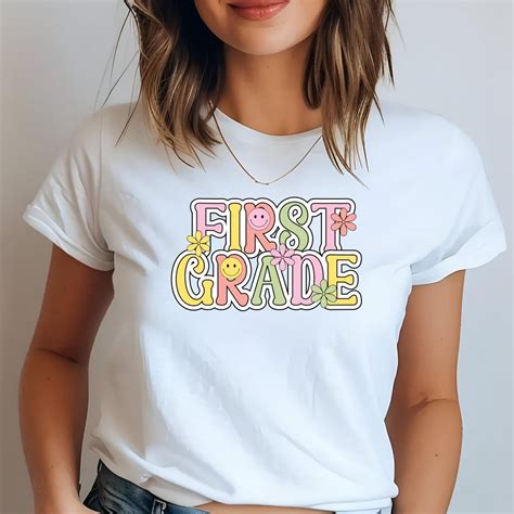 First Grade Png Image Back To School First Grade Design Retro Back To