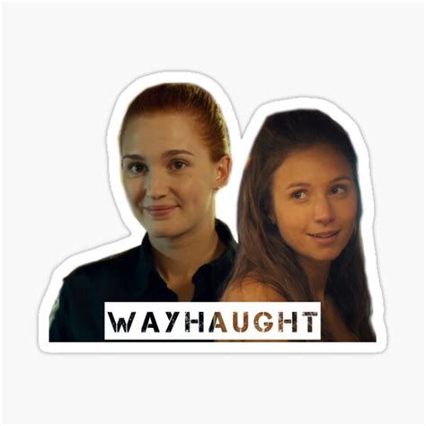 Wayhaught Waverly Earp And Nicole Haught From Wynonna Earp Sticker
