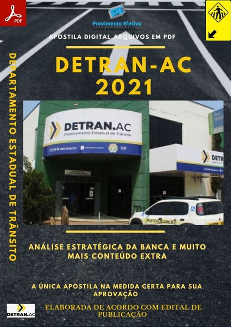 Provimento Efetivo Concursos Apostila Detran Ac Examinador De