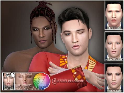 The Sims Resource Skin Elvis In 2024 Elvis Sims Skin