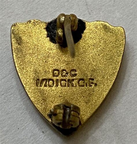 Vintage 1938 Ps 214 Elementary School Graduation Pin Gold Filled The