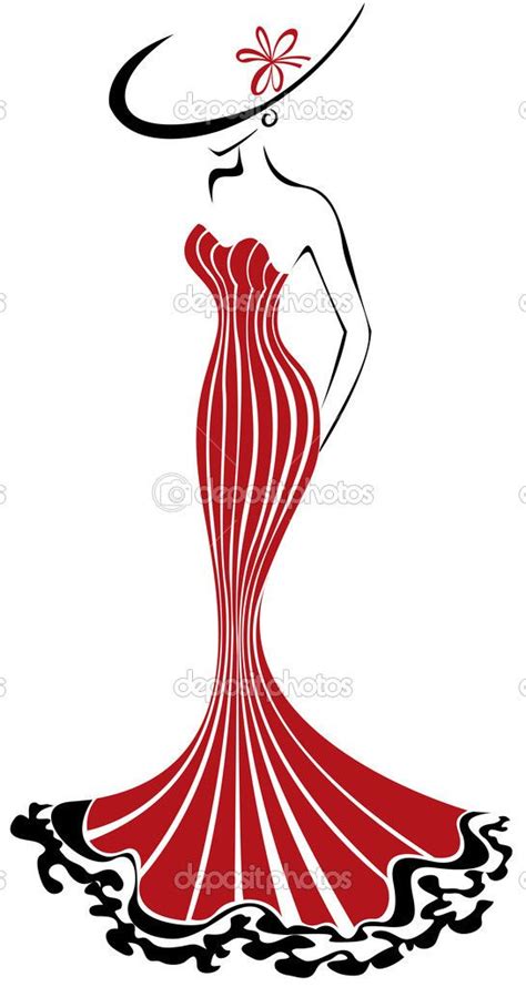 Векторы похожие на 36218753 Elegant Woman In Hat Fashion Art