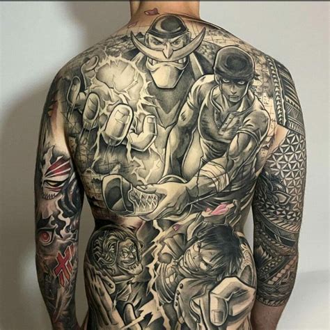 Aggregate 69 Whitebeard Back Tattoo Latest In Cdgdbentre