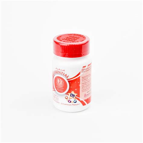 Essential Vitamin D 3 50 000 Iu 12 Capsules Dr Sulaiman Al Habib
