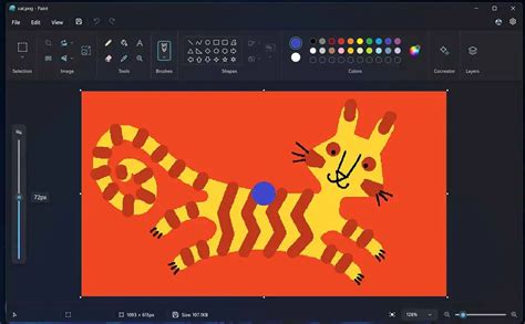 La mise à jour de l application Microsoft Paint apporte un contrôle de