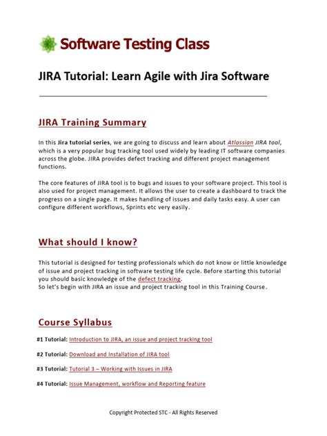 Jira Tutorial Pdf Pdf