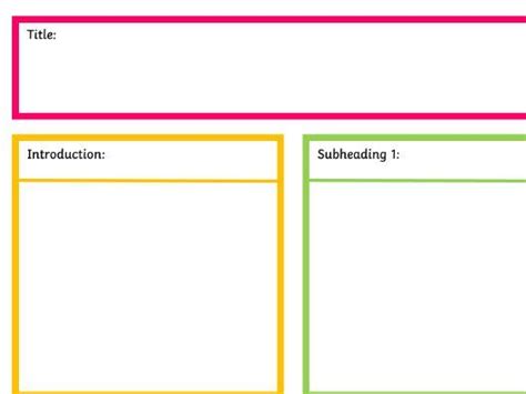 Report Writing Template Teaching Resources
