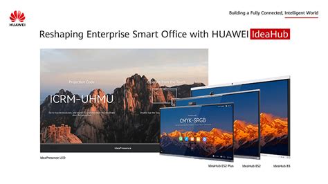 Huawei Launches Flagship Ideahub Es Plus Leading Smart Office For