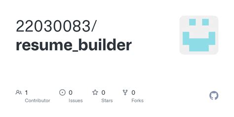 GitHub Resume Builder