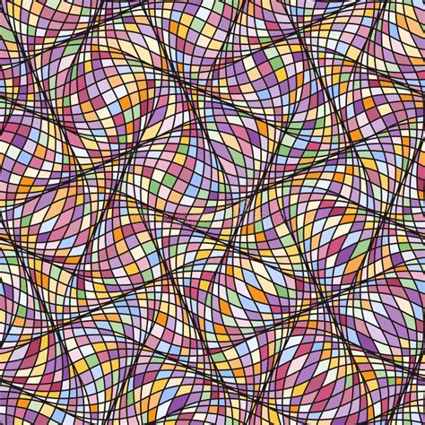 Abstract Wave Stylish Texture Vector Seamless Geometric Pattern Stock Vector Illustration Of