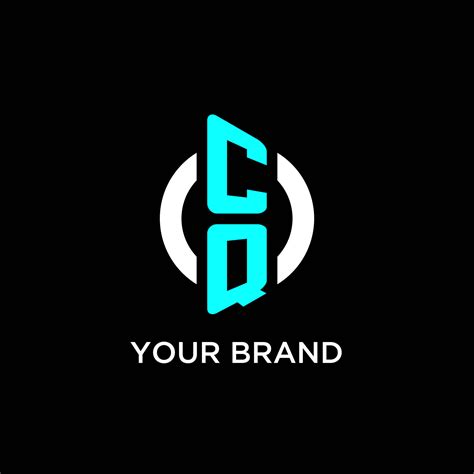 CQ Circle Monogram Logo 21882646 Vector Art At Vecteezy
