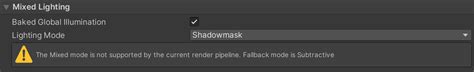 Doesnt Urp Work With Shadowmask While Baking Unity Engine Unity Discussions