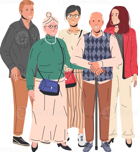 Adulto Hija Y Hijo Abrazando Padre Y Madre 35715624 Png