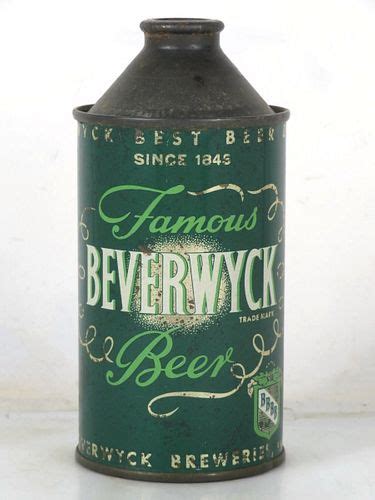1954 Beverwyck Beer 12oz 152 18 High Profile Cone Top New York Albany