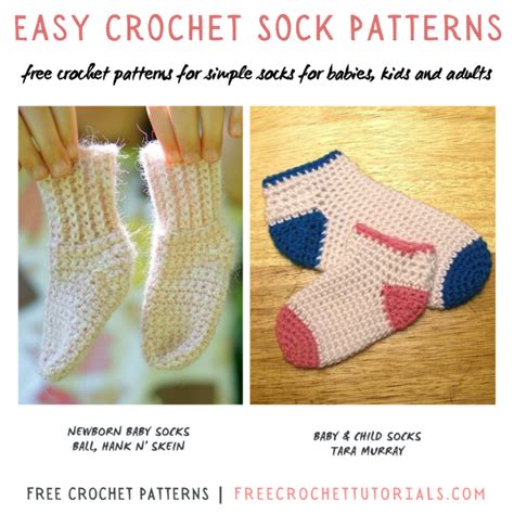 10 Easy Crochet Sock Patterns • Free Crochet Patterns And Tutorials