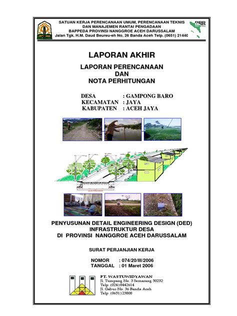 Pdf Contoh Laporan Ded Jalan Pdf Dokumen Tips